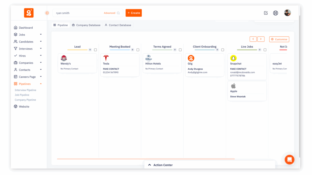 Free Recruitment CRM - Giig